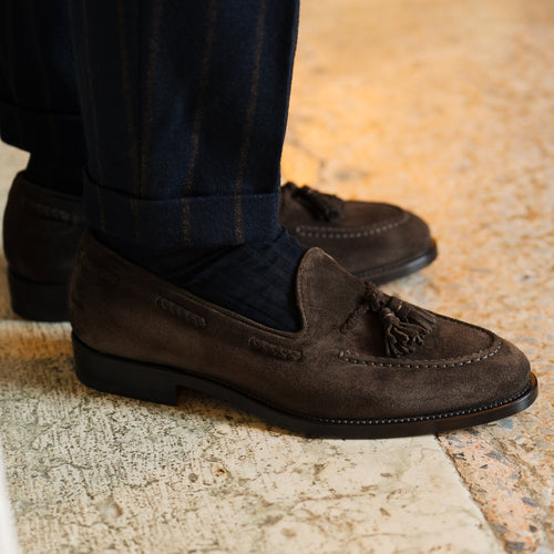 Velasca | Mocassini con nappine per uomo, fatti a mano in Italia