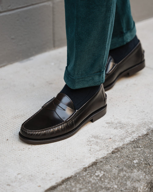 Velasca | Mocassino in pelle testa di moro, 100% made in Italy