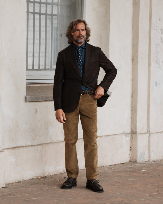 Velasca | Scarpa da barca con suola Vibram, in pelle marrone